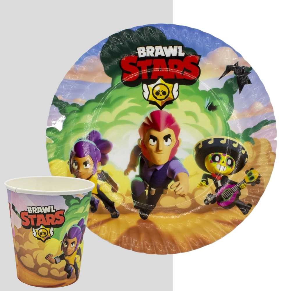 Toptan Brawl Stars Tabak Bardak Set - toptansus.com